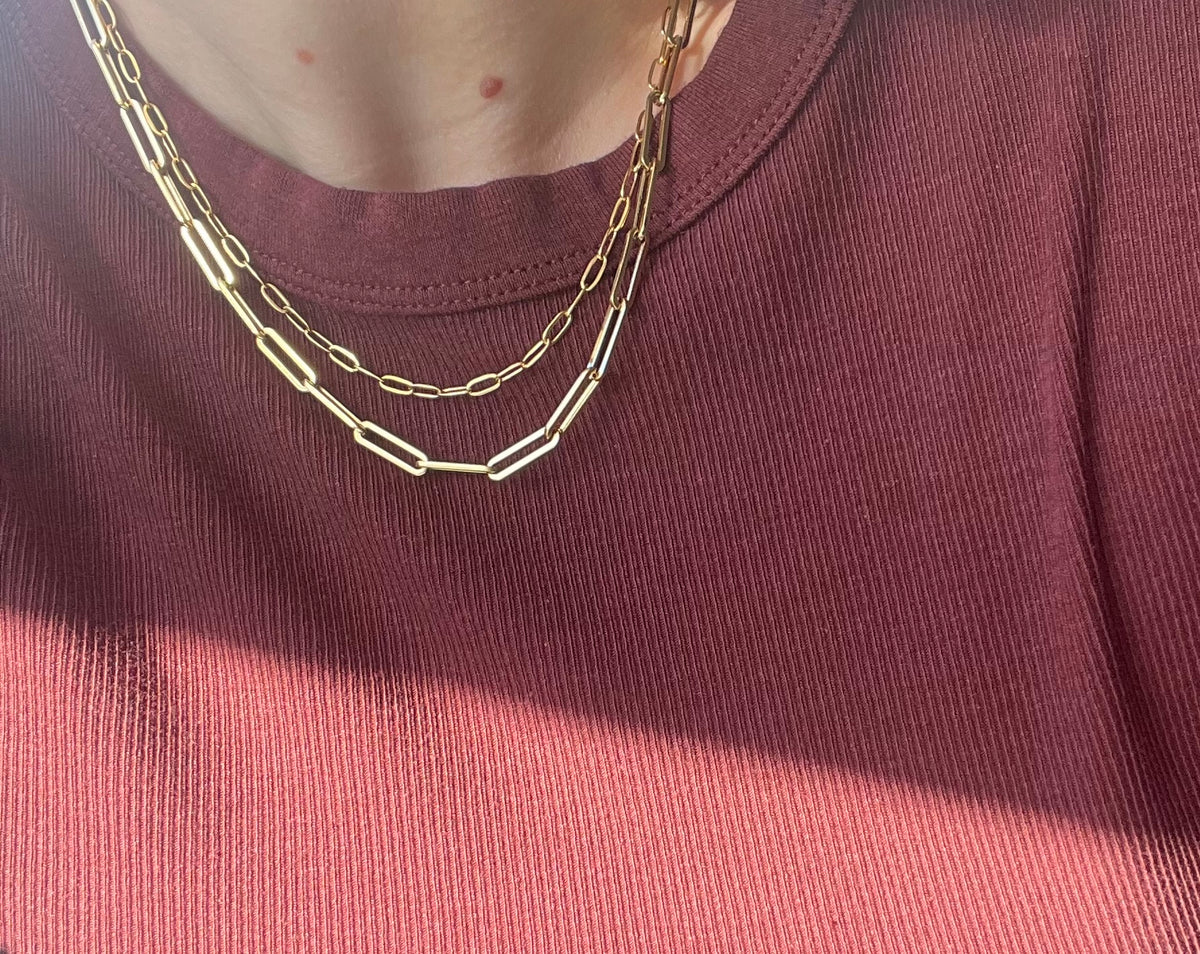 Thin Link Chain Necklace – Chaya Rose Jewellery